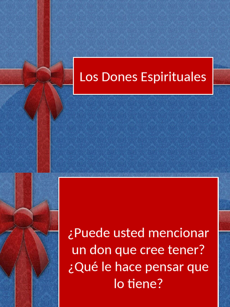 Descubre tus Dones Espirituales | PDF | Iglesia cristiana | Cristo (título)
