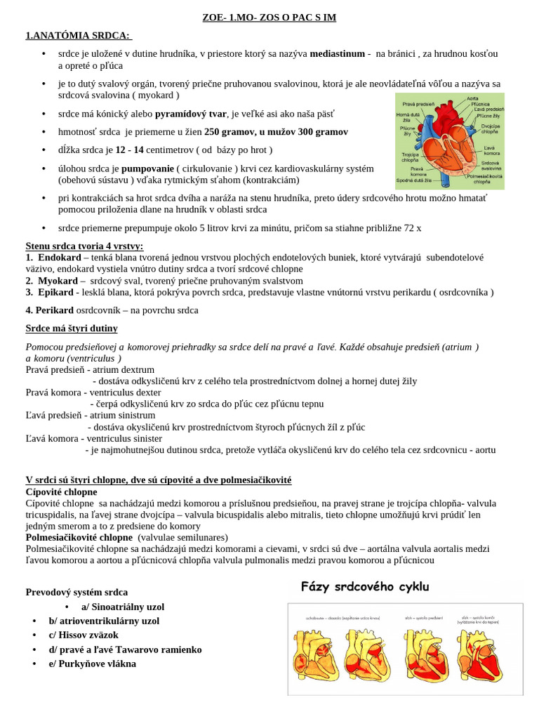 ZOE 1.MO Infarkt Myokardu 2 3 | PDF