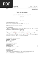Association For Computing Machinery Acm Large 2 Column Format Template ...