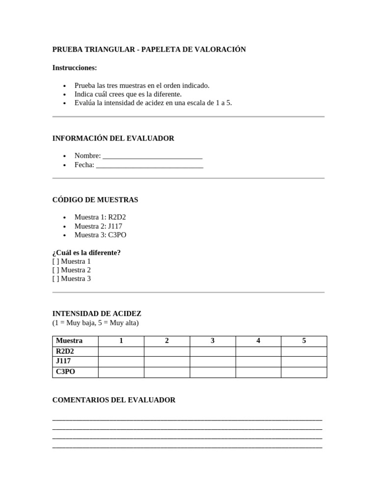 Prueba Triangular | PDF