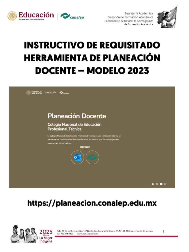 Intructivo Planeacion Didactica 2025 | PDF