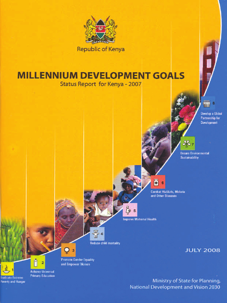 MDG Status Report for Kenya 2007 | PDF | Millennium Development Goals | Poverty