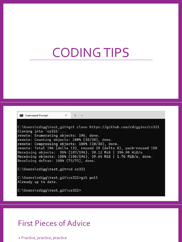 cs321 Winter 2023 Lecture 5 Coding Tips | PDF