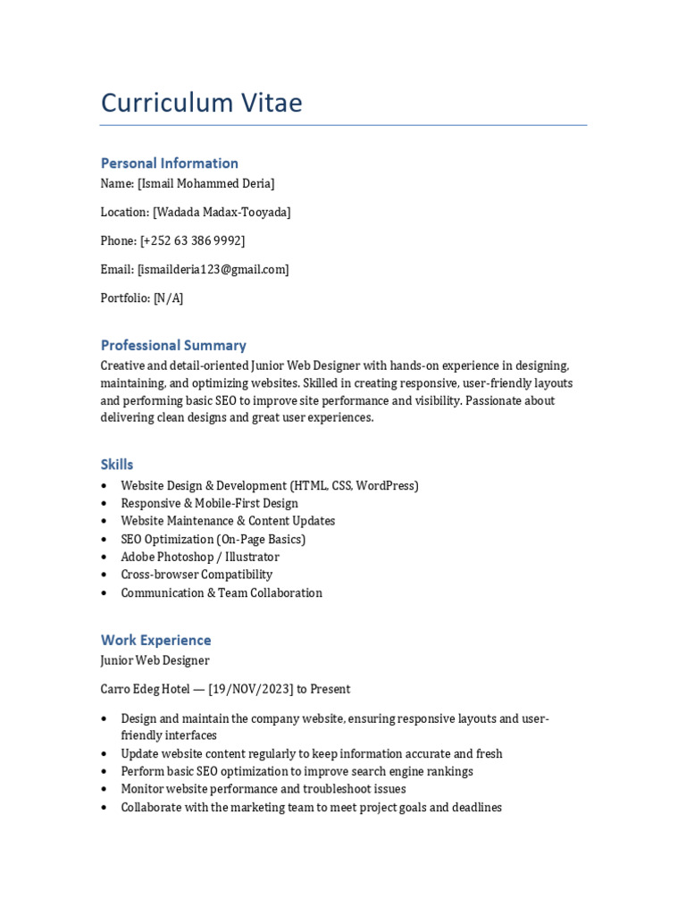 Personal CV | PDF