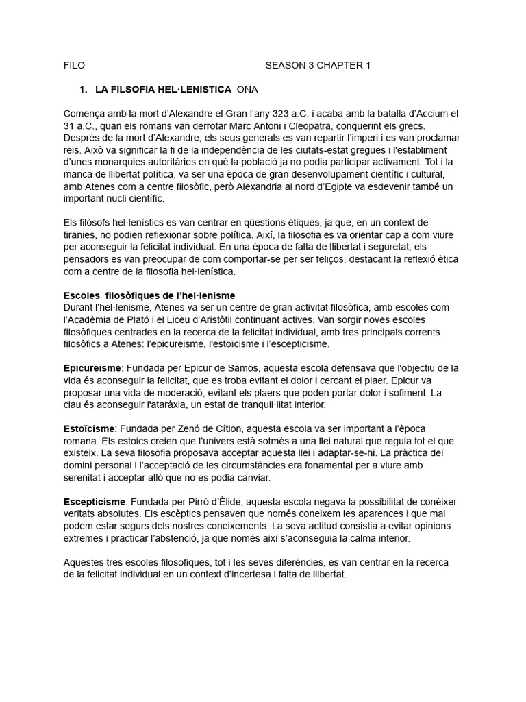 Filo Season 3 Chapter 1 | PDF