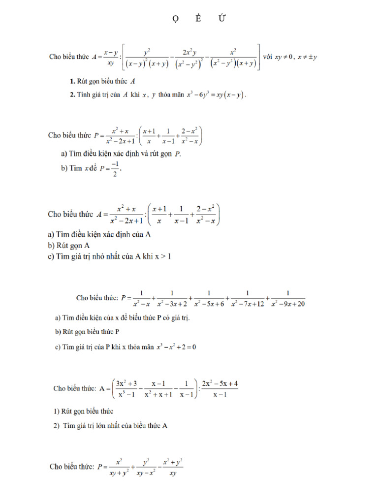 Rut Gon Bieu Thuc Huu Ty | PDF