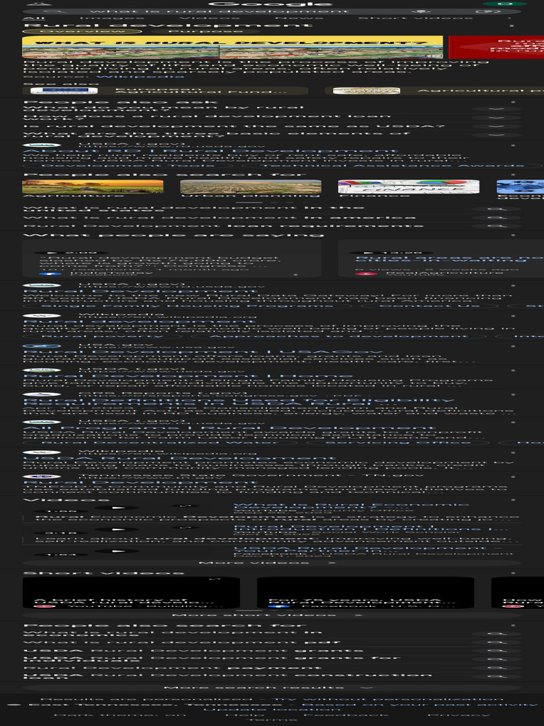 What Is Rural Development - Google Search | PDF | Rural Development | Economies