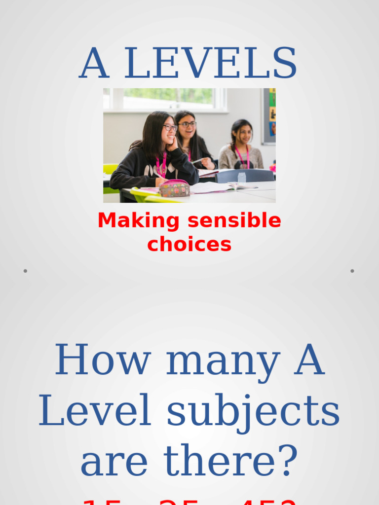 A Level Subject Choices Guide | PDF | Mathematics
