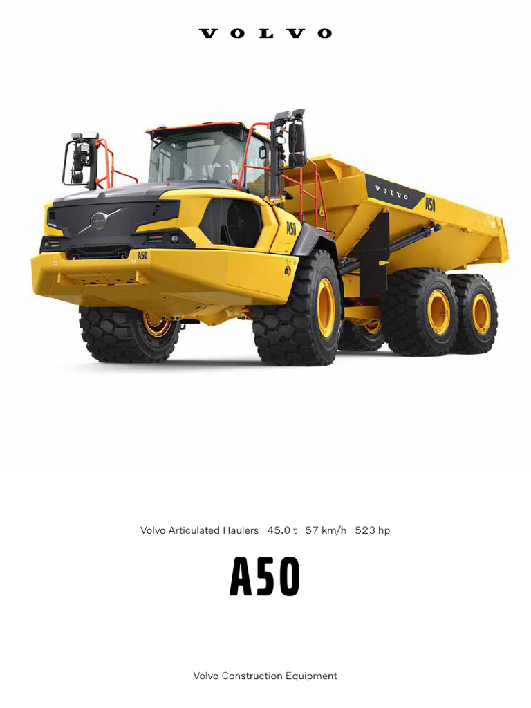 Volvo Product Guide Articulated Hauler A50 | PDF | Truck | Brake