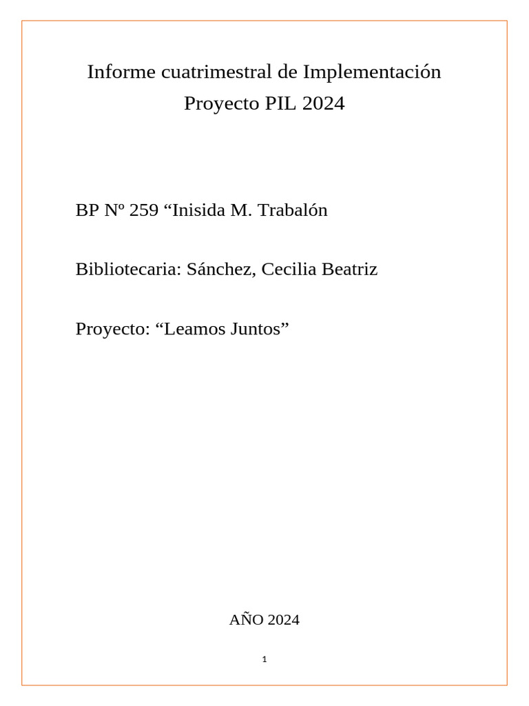 Informe de Ceci | PDF