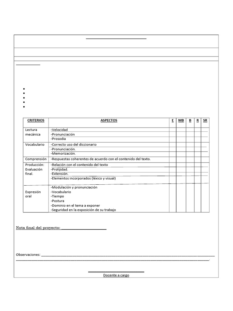 Evaluación de Fluidez Lectora 2025 | PDF