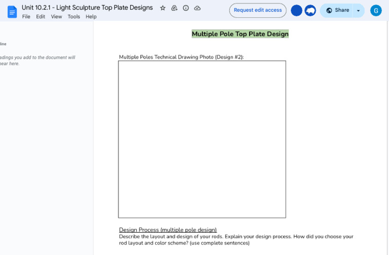 Unit 10.2.1 - Light Sculpture Top Plate Designs - Google Docs 3 | PDF