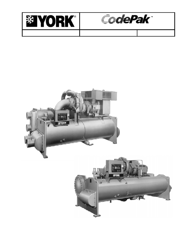 Installation Instructions Centrifugal Liquid Chillers: Supersedes: 160. ...