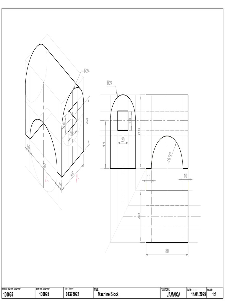 Machine Block - Iso To Ortho | PDF