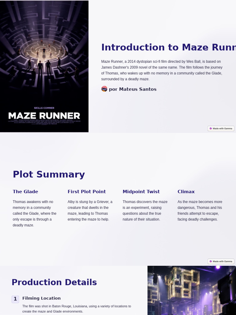 Introduction to Maze Runner | PDF