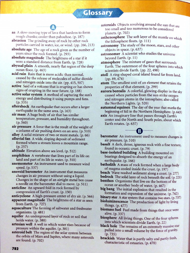 Geo Phys Glossary | PDF