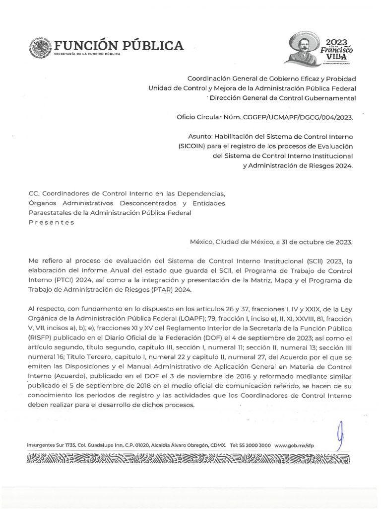 Cggep Ucmapf DGCG 004 2023 | PDF