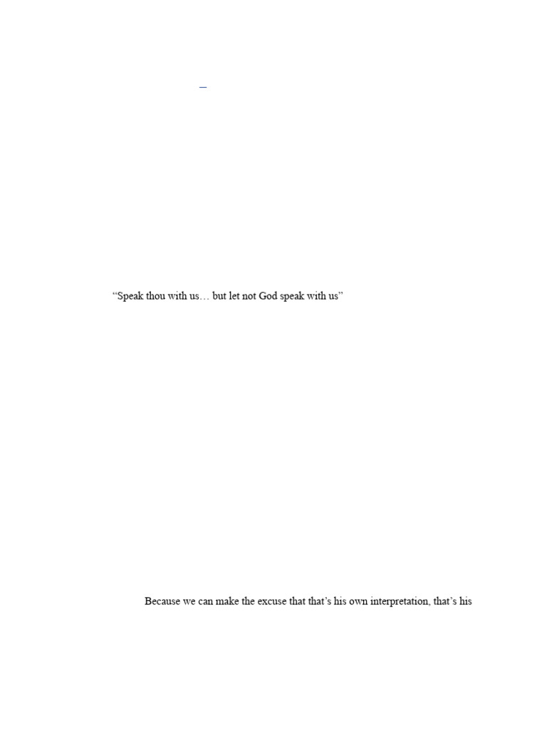 The Art of Hearing God Outline | PDF | Jesus | Ten Commandments
