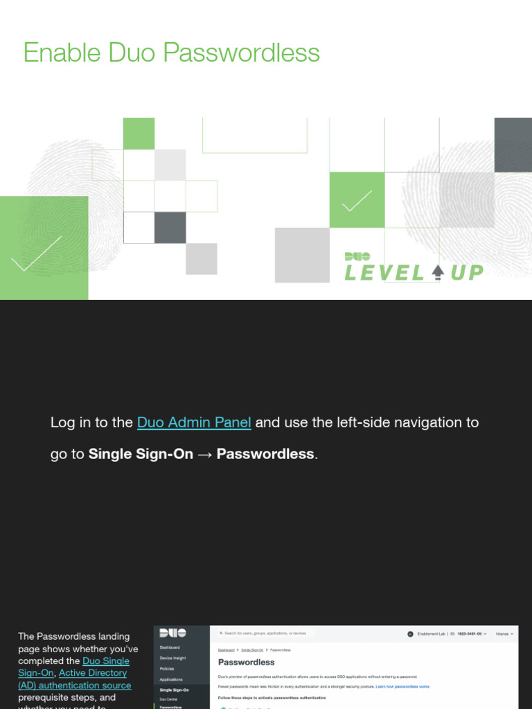 Enable_Duo_Passwordless | PDF