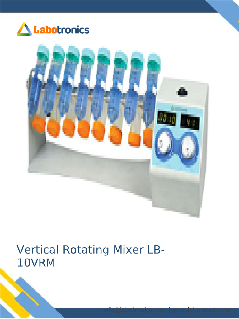 Labtronics Vertical-Rotating-Mixer-LB-10VRM | PDF