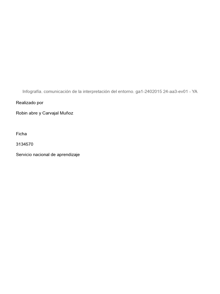 Infografia Comunicacion de La Interpretacion Del Entorno Ga1 2402015 24 Aa3 Ev01 Ya | PDF ...