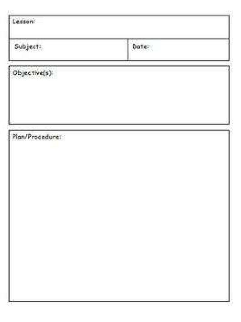 Lesson Plan Template | PDF