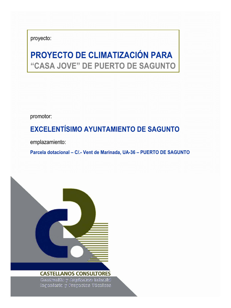 Proyecto_clima_Sagunto | PDF | Ingeniería mecánica | Transferencia de calor