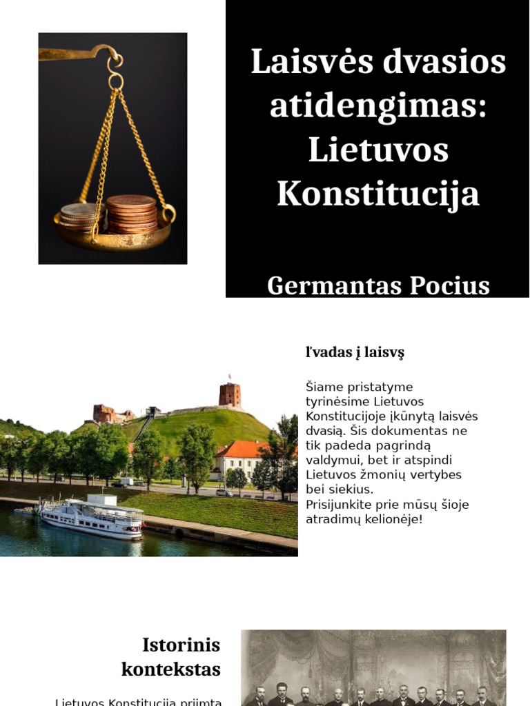 Germantas Pociusiib Lietuvos Konstitucija | PDF