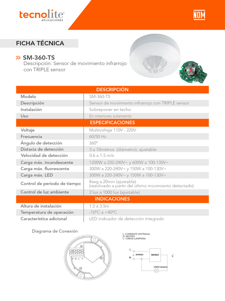 Ficha Técnica - 3TE360TS - SM-360-TS | PDF