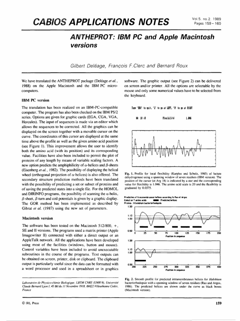 Antheprot - Ibm PC and Apple Macintosh Versions | PDF | Personal ...