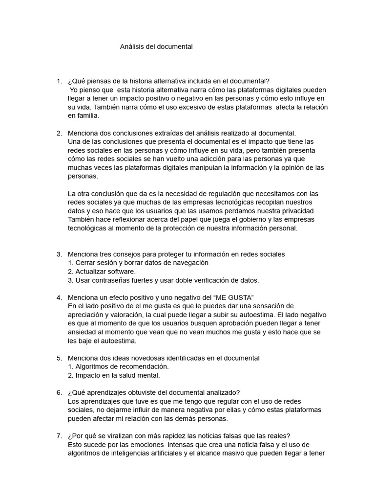 Análisis de documental (1) | PDF | Informática | ciberespacio
