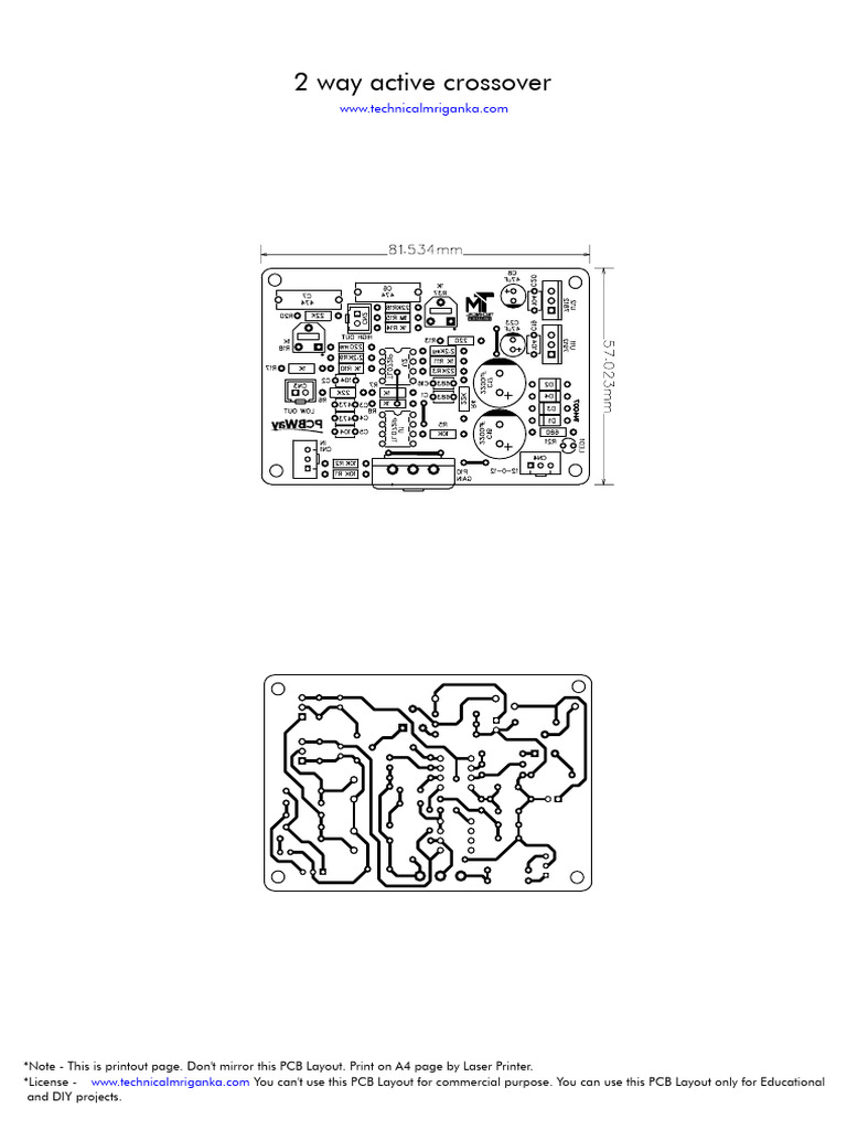 2 Way Active Crossover | PDF | Electrical Engineering | Electricity