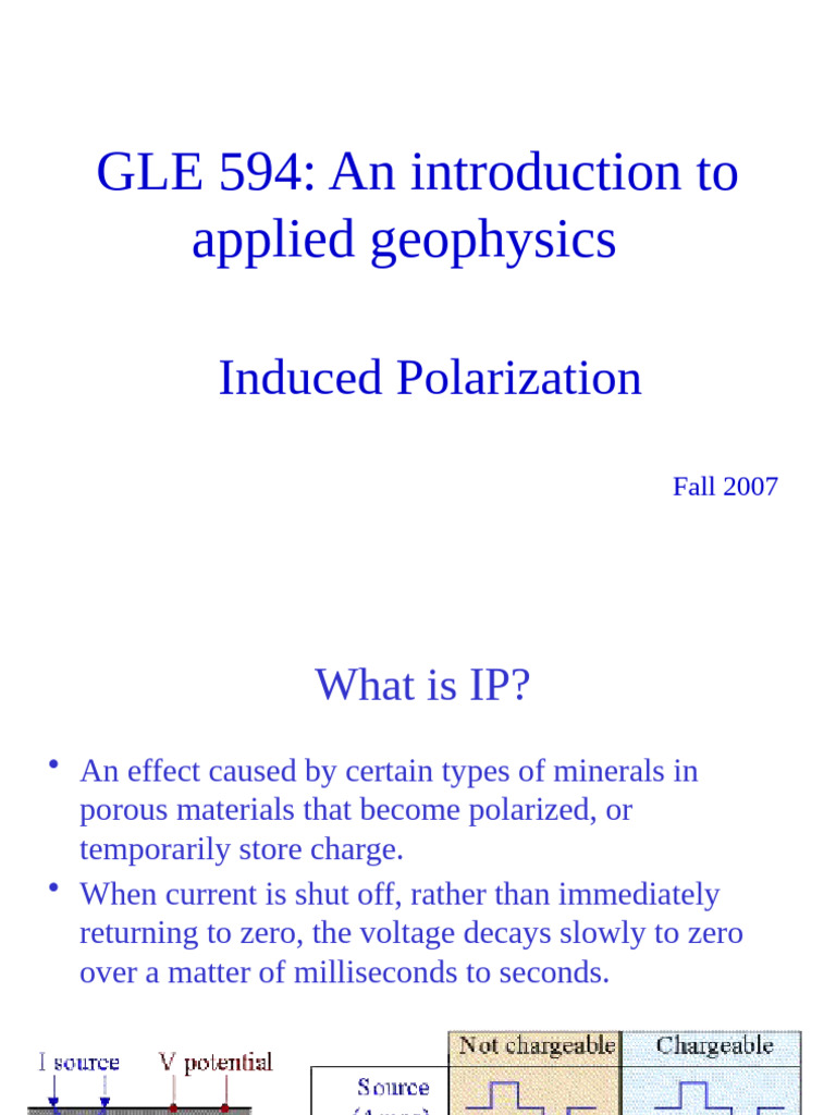 Induced Polarization | PDF | Dielectric | Electrical Impedance