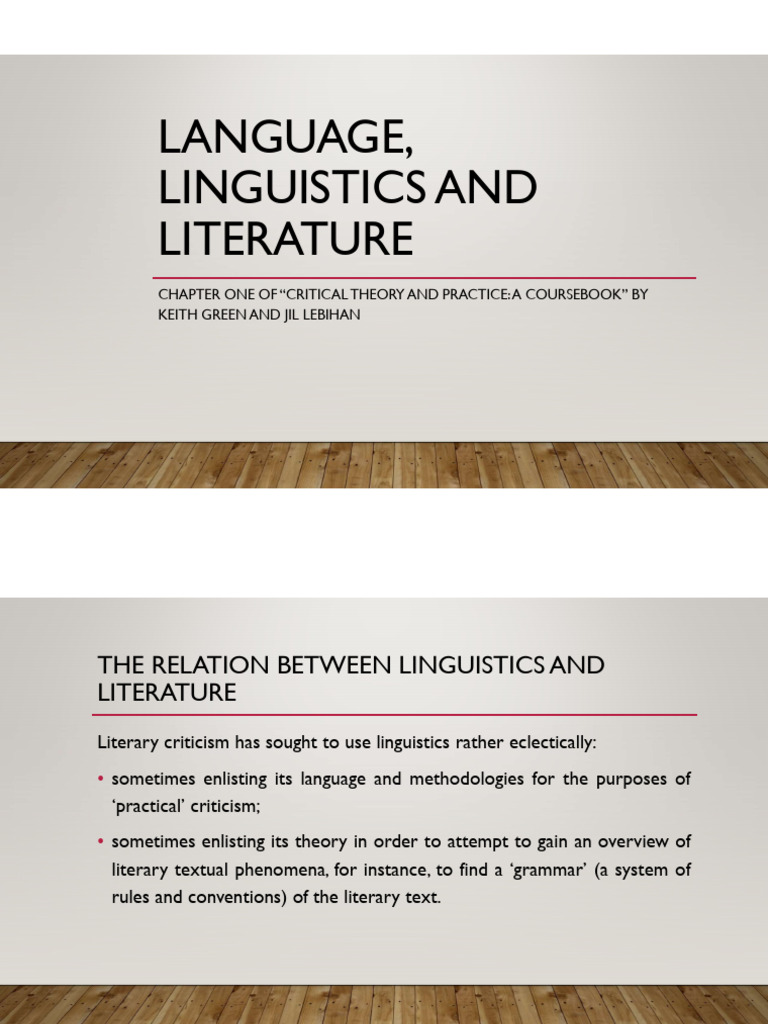 Language, Linguistics and Literature | PDF | Linguistics | Word