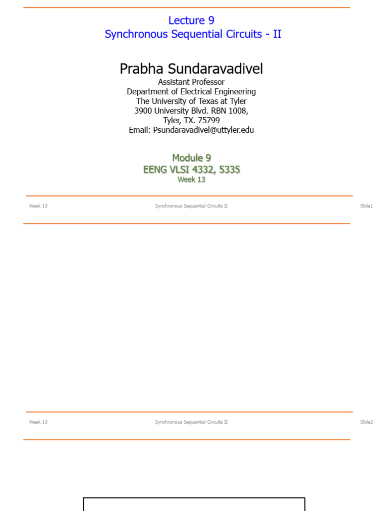 Synchronous Sequential Circuits Overview | PDF | Electronic Design | Digital Electronics