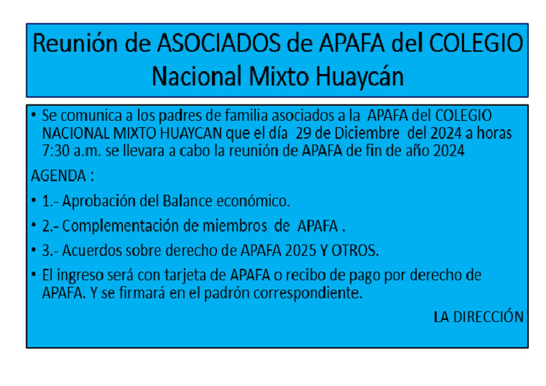 II REUNION APAFA (3) | PDF