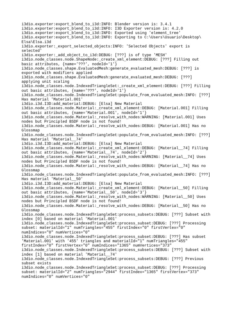 Elsa_export_log | PDF