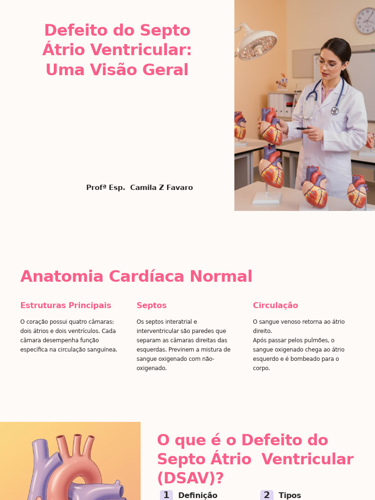 Defeito Do Septo Atrio Ventricular - Aula 3 | PDF | Coração | Átrio ...