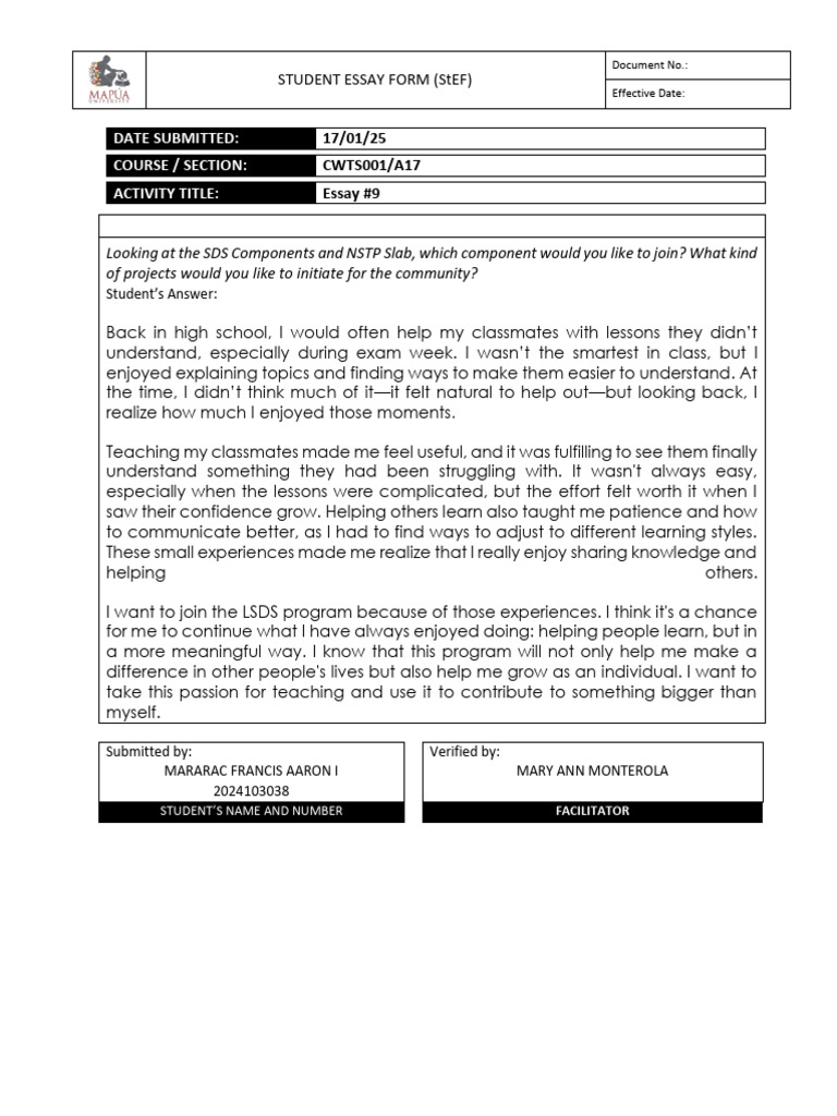 FAIMARARAC-09-CWTS001-StEF-SDS Components and NSTP Slab | PDF