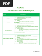 M-Pesa Paybill Application Requirements | PDF | Identity Document | Banks