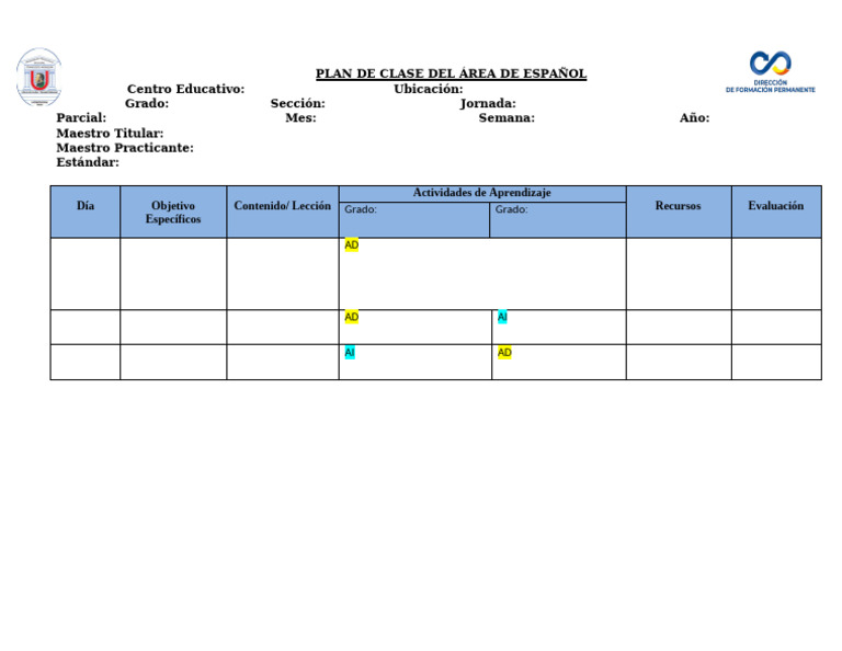 Formato de Plan Multigrado | PDF