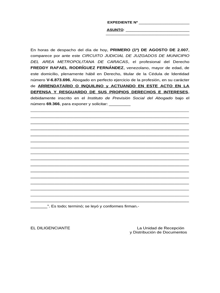 Dilig Solicitando Copias Del 01082007 | PDF