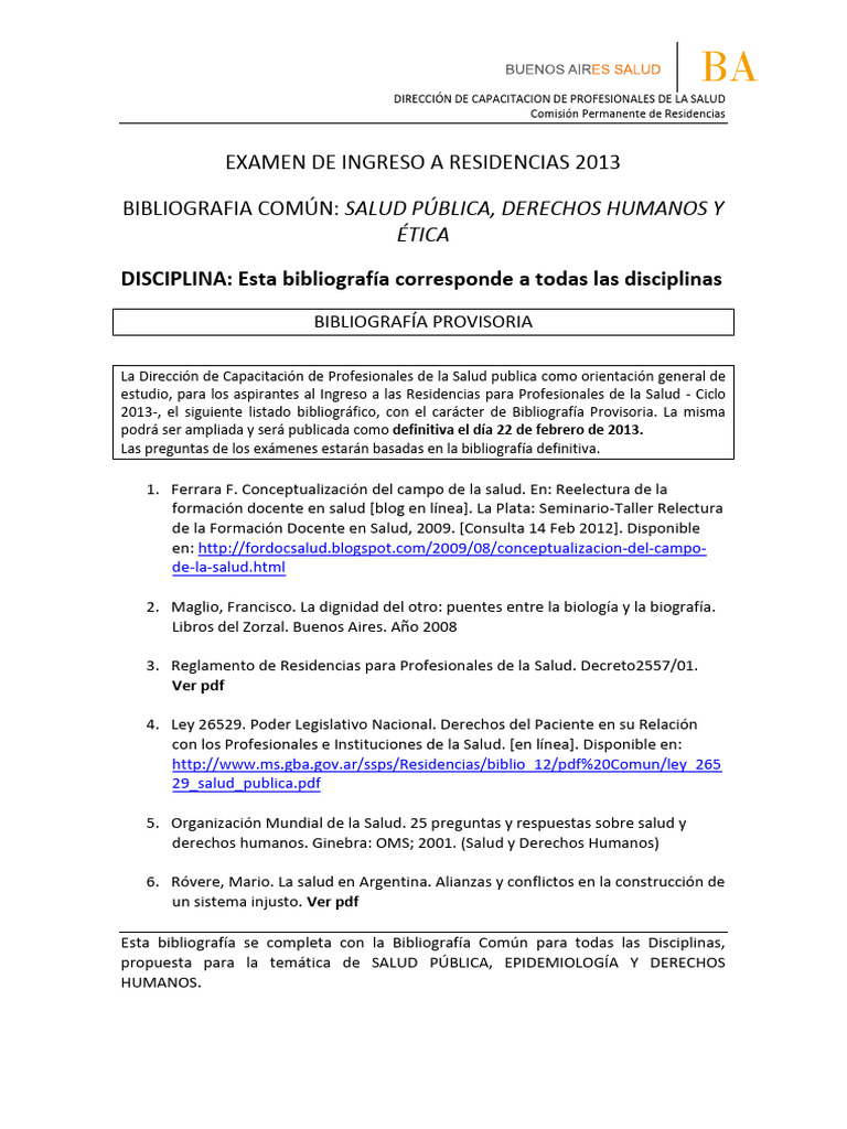 Prov de Bs As Bibliog Comun - 2013 | PDF