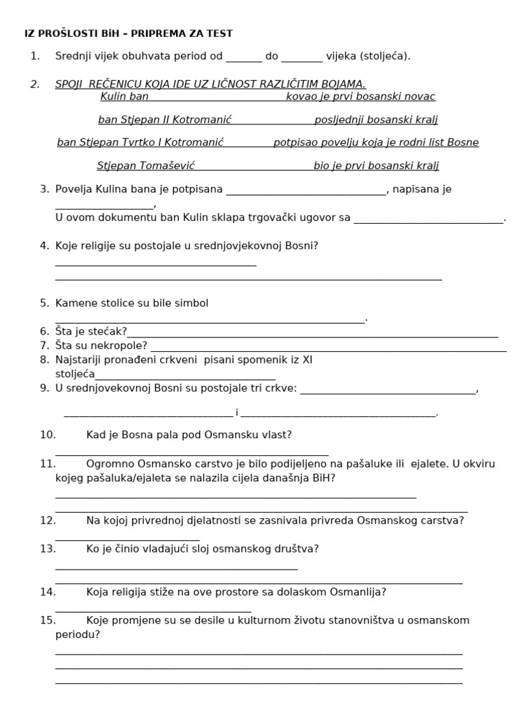 IZ PROŠLOSTI BiH | PDF