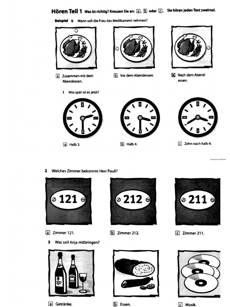 hören-test-a1 | PDF