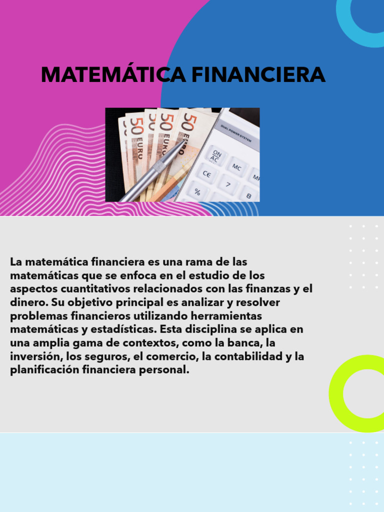 Introducción a la Matemática Financiera | PDF | Interés | Finanzas ...
