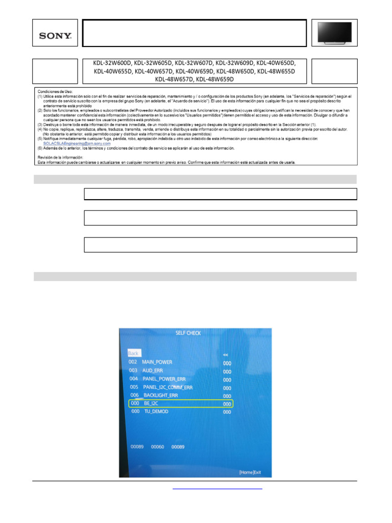 Enciende Pero No Hay Video SONY-Chasis QW TV 060 | PDF
