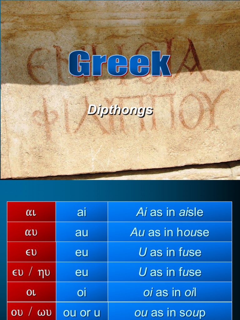 Understanding Diphthongs and Accents | PDF