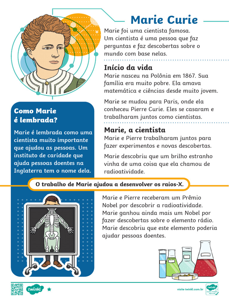Vida e Descobertas de Marie Curie | PDF | Marie Curie