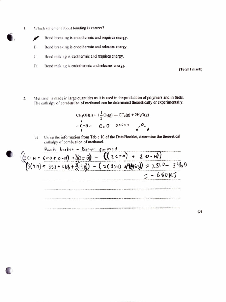 Enthalpy Weekly Homework | PDF | Chemical Process Engineering | Applied ...